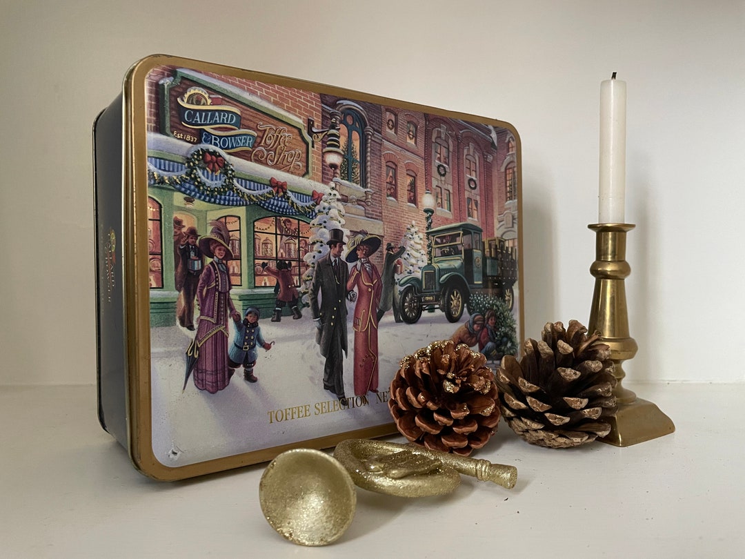 Vintage Callard and Bowser Christmas Scene Tin - Etsy