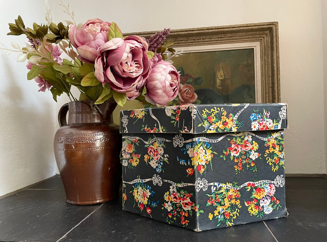 Vintage Marshall and Snelgrove Cardboard Hat Box - Etsy