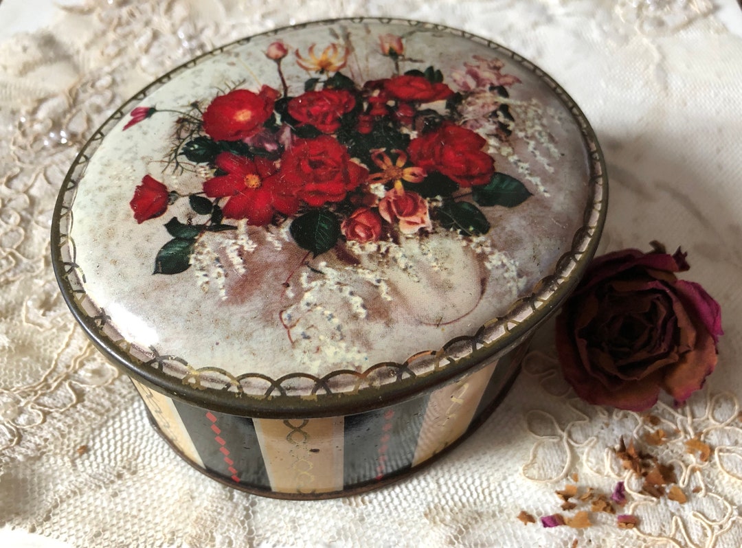 Vintage Edward Sharp & Sons Floral Tin - Etsy