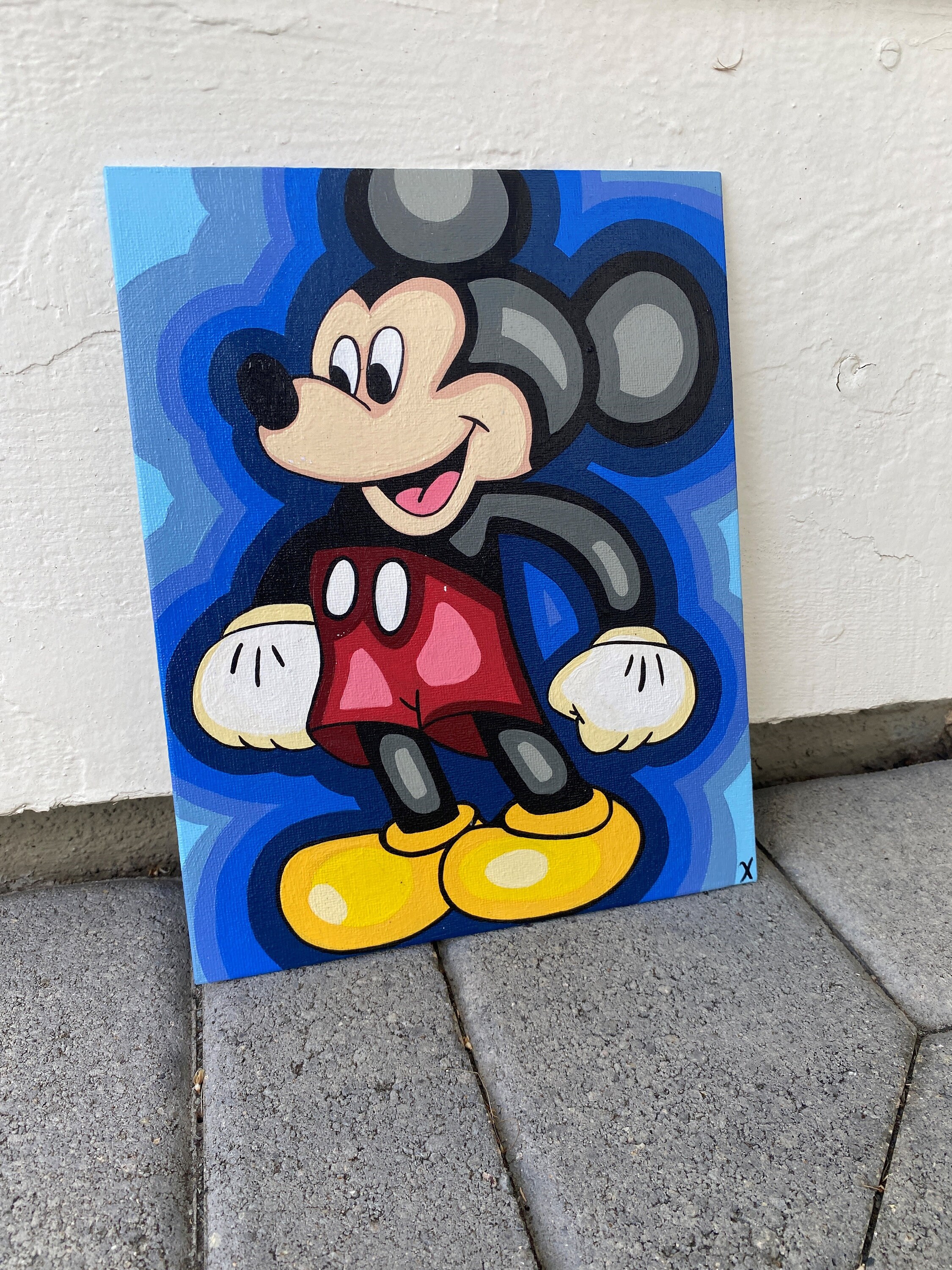 10 X 8 Canvas Painting Cartoon Modern Abstract Pop Art Acrylic Painting ...