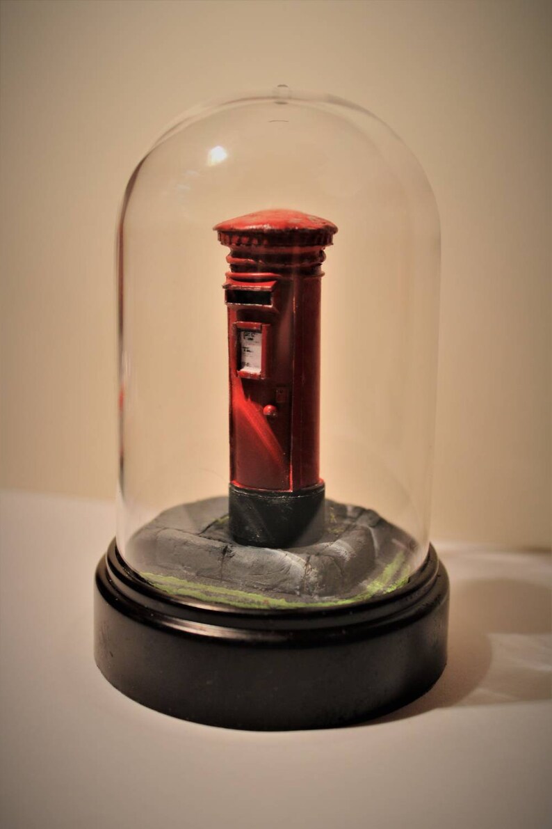 Miniature Post Box Diorama Street Corner - Etsy