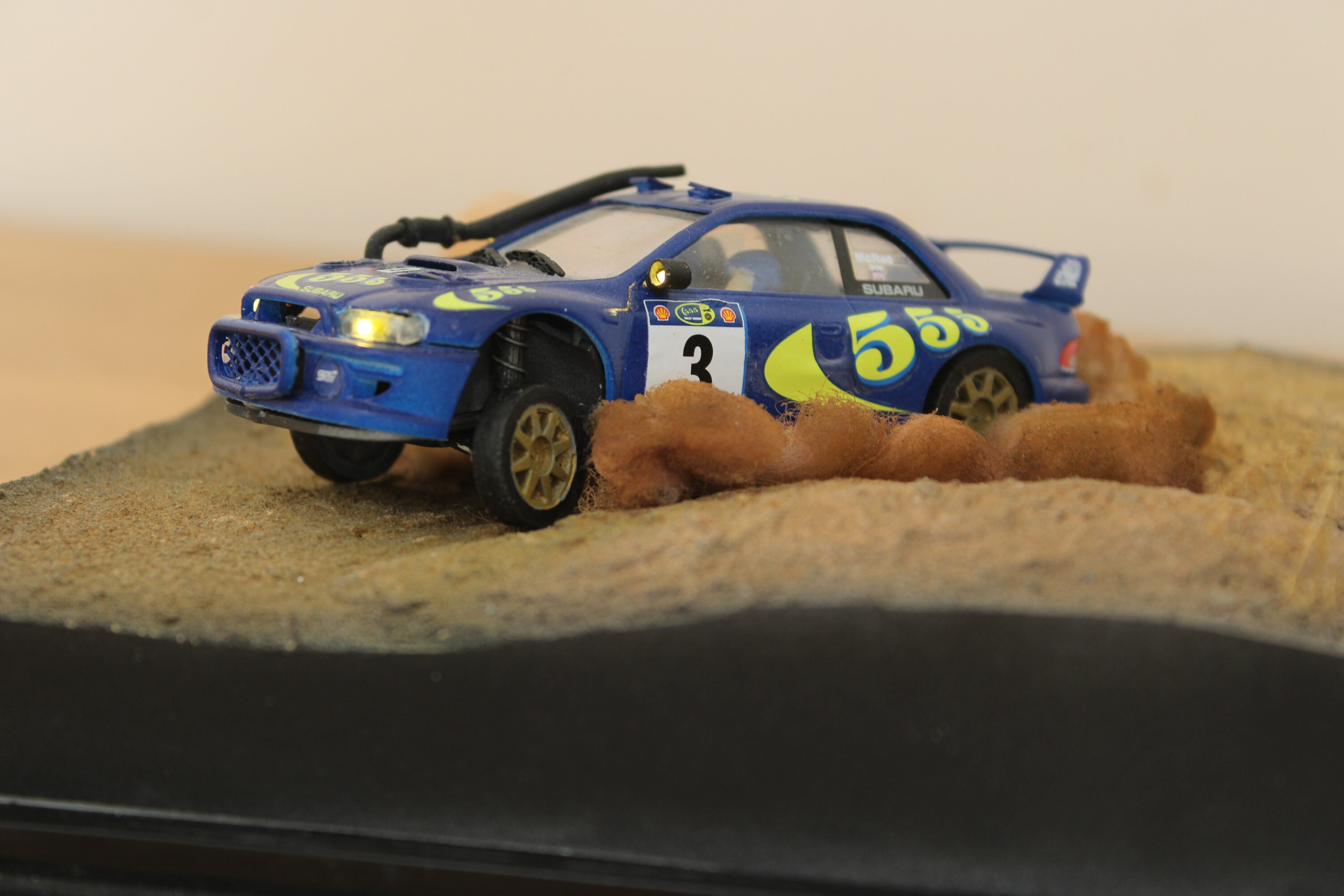 Rally Diorama 1/43 Scale Mcrae Safari Rally Kenya Subaru Impreza Art ...