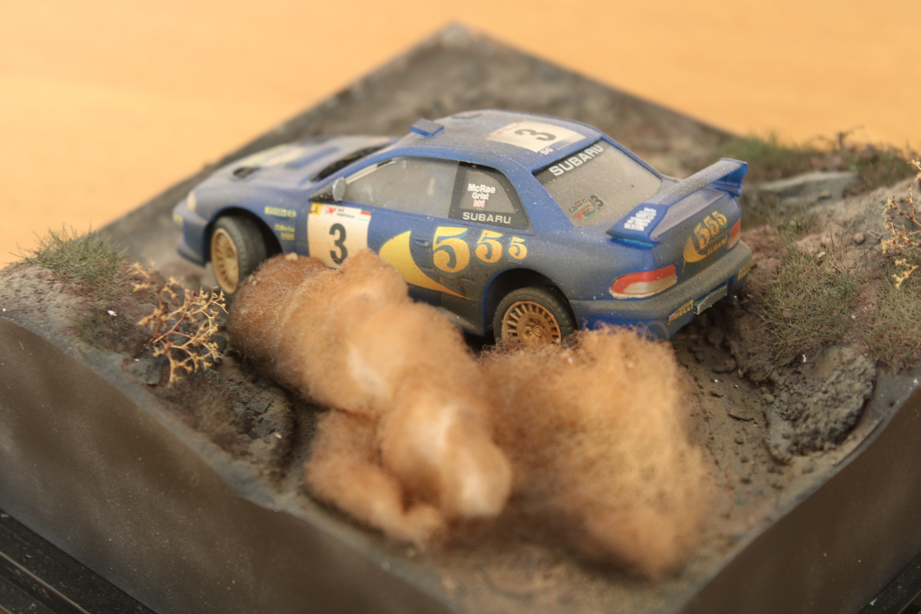 Rally Diorama 1/43 Scale Mcrae Rally Portugal Subaru Impreza Art Piece ...