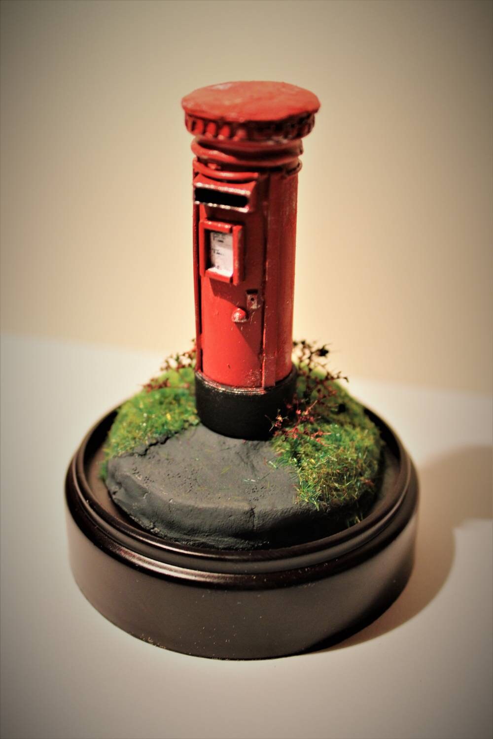 Miniature Post Box Diorama Surrounded by Flowers - Etsy