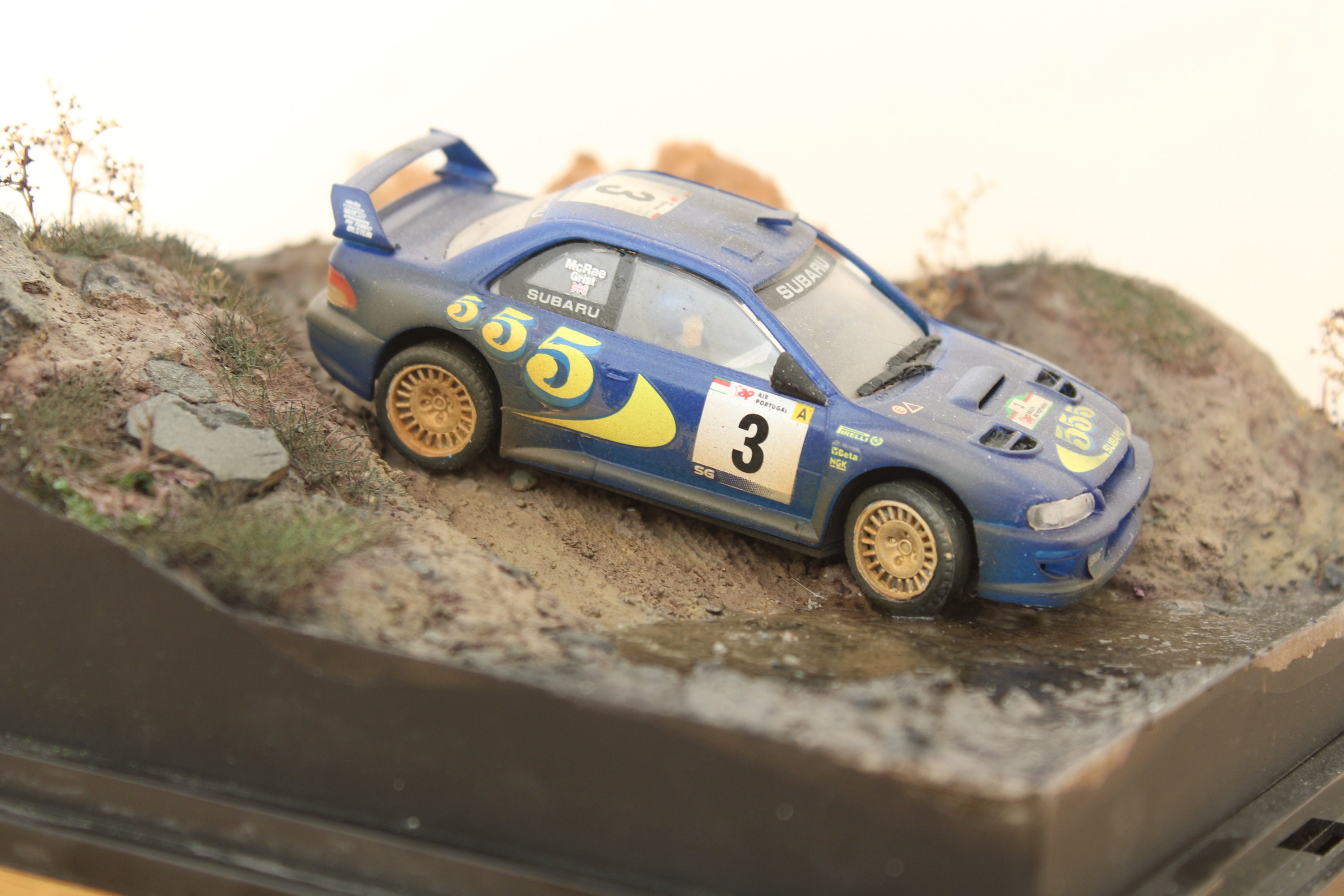 Rally Diorama 1/43 Scale Mcrae Rally Portugal Subaru Impreza Art Piece ...