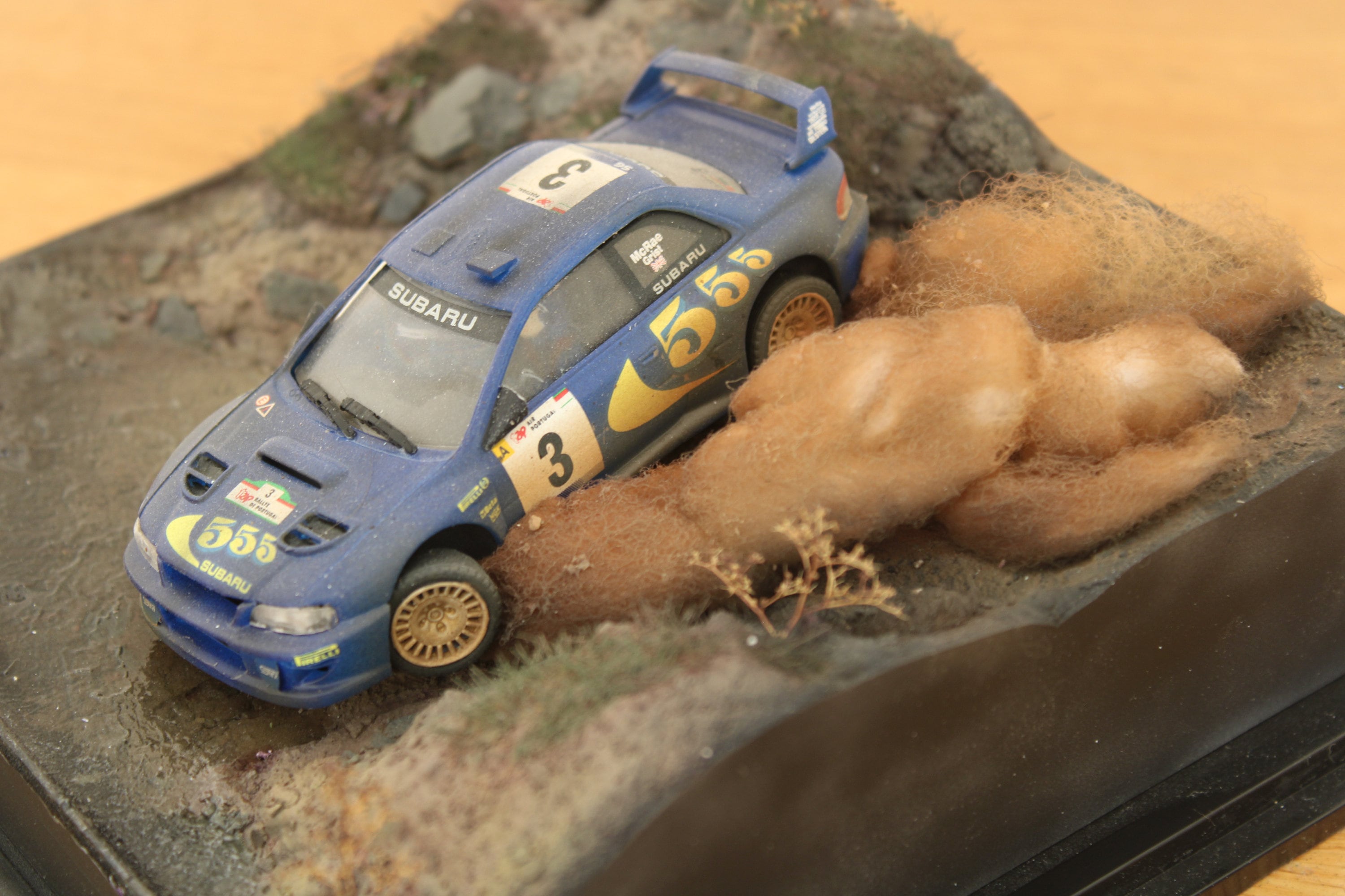 Rally Diorama 1/43 Scale Mcrae Rally Portugal Subaru Impreza Art Piece ...