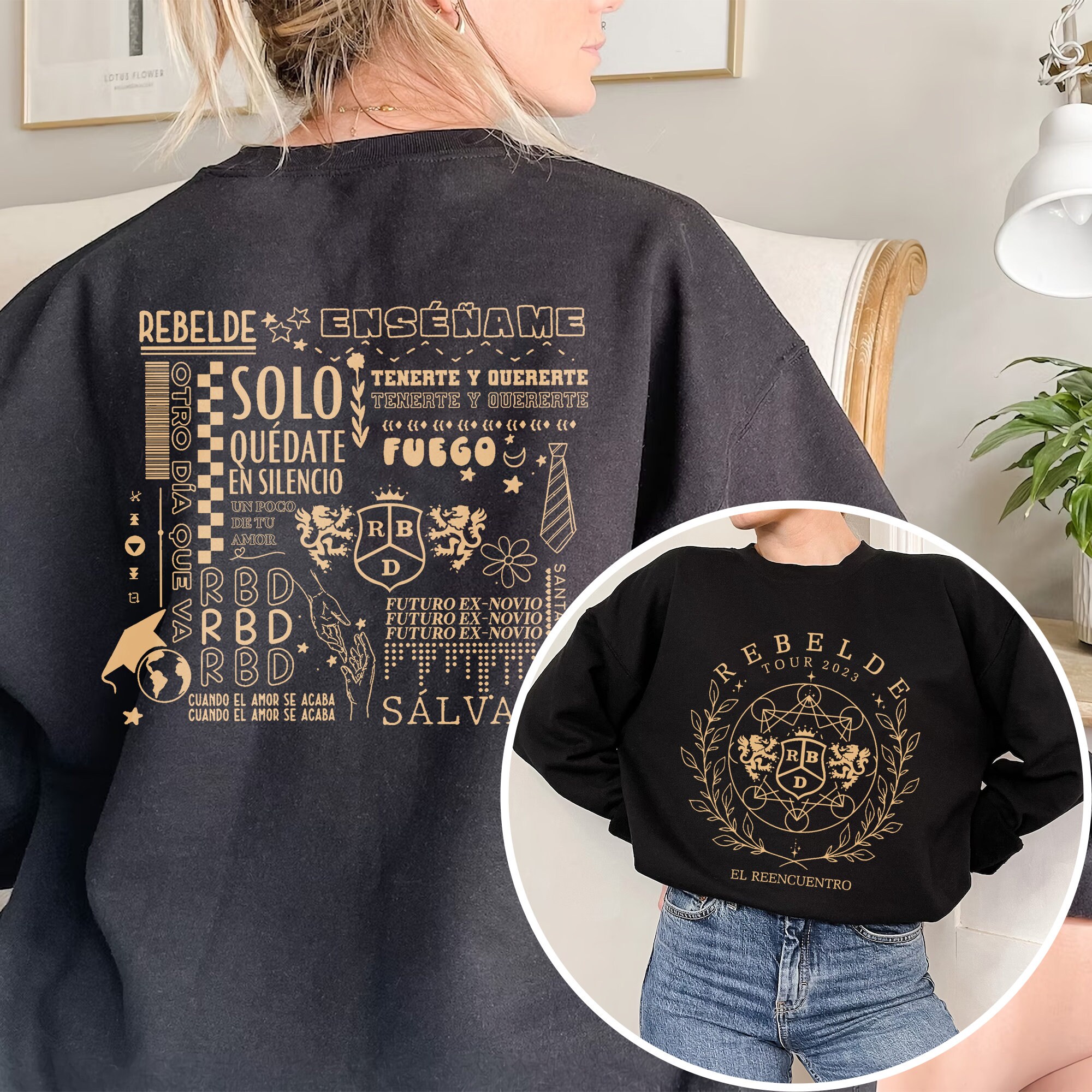 RBD Band Touring Shirt, Rbd Fans Sweatshirt, RBD Logo Tee, Rebelde Fans ...