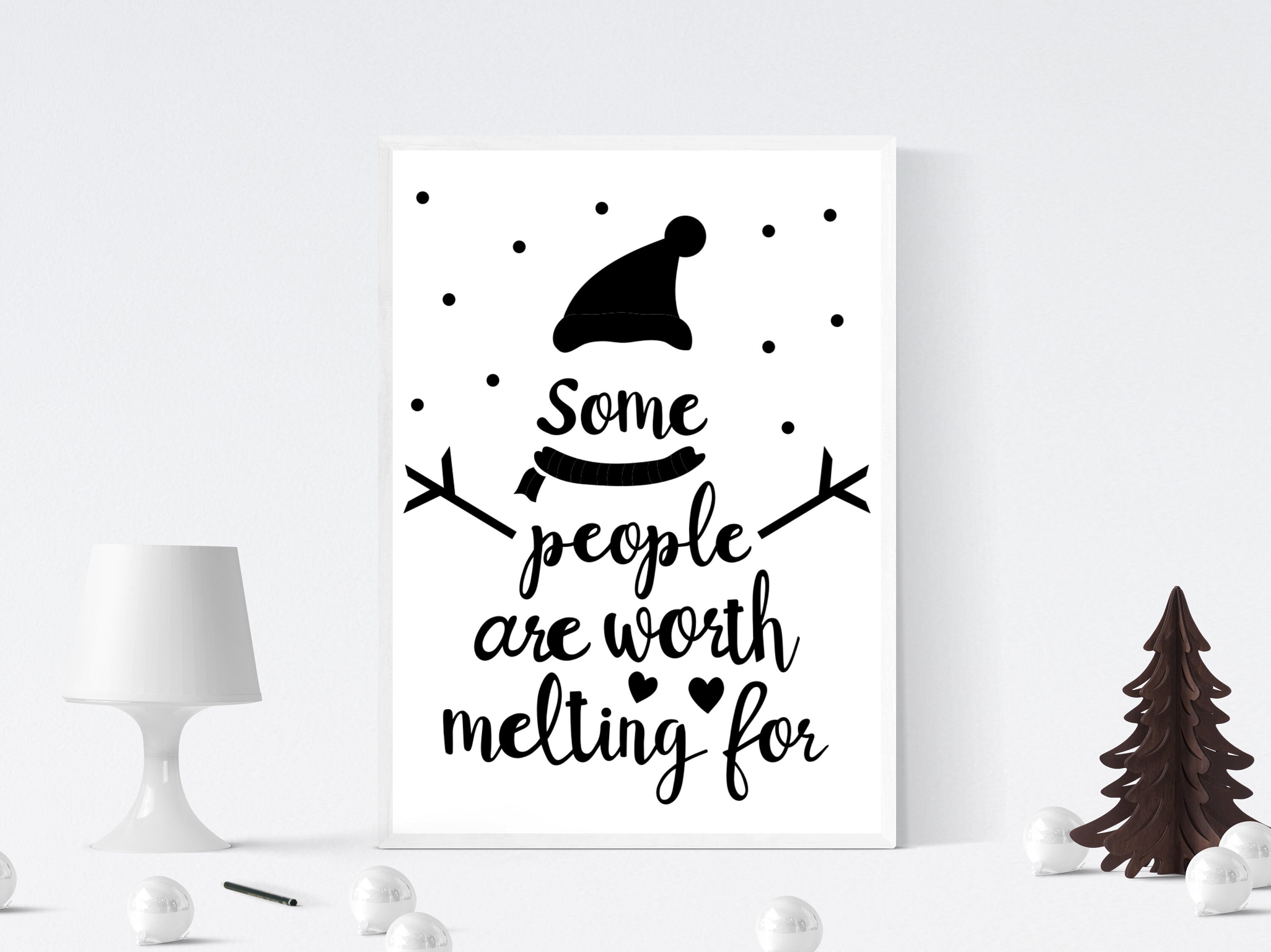 SVG Snowman Christmas Quote Cut File Dxf Pdf Png Eps - Etsy