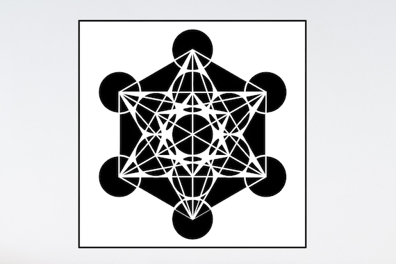 SVG Metatrons Cube Sacred Geometry Spiritual Metaphysical - Etsy