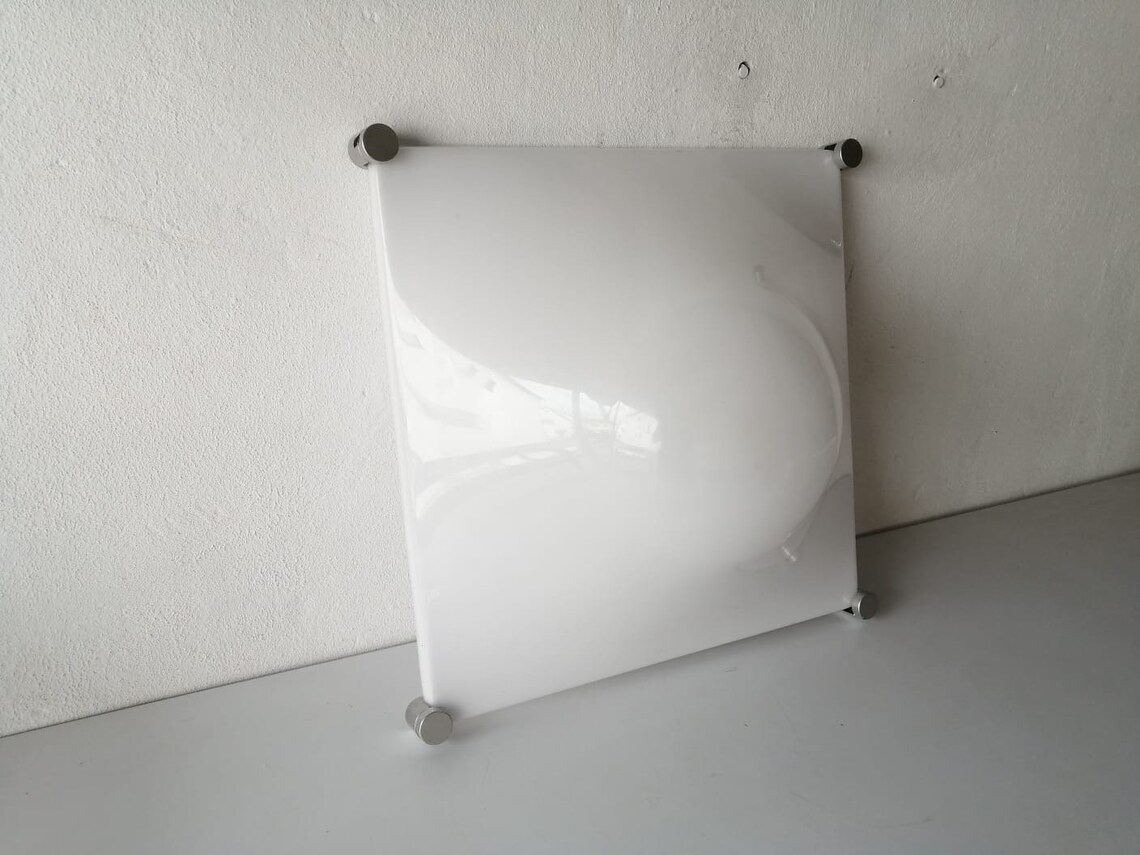 White Plexiglass Bubble Design Large Wall or Ceiling Lamp de Elio ...