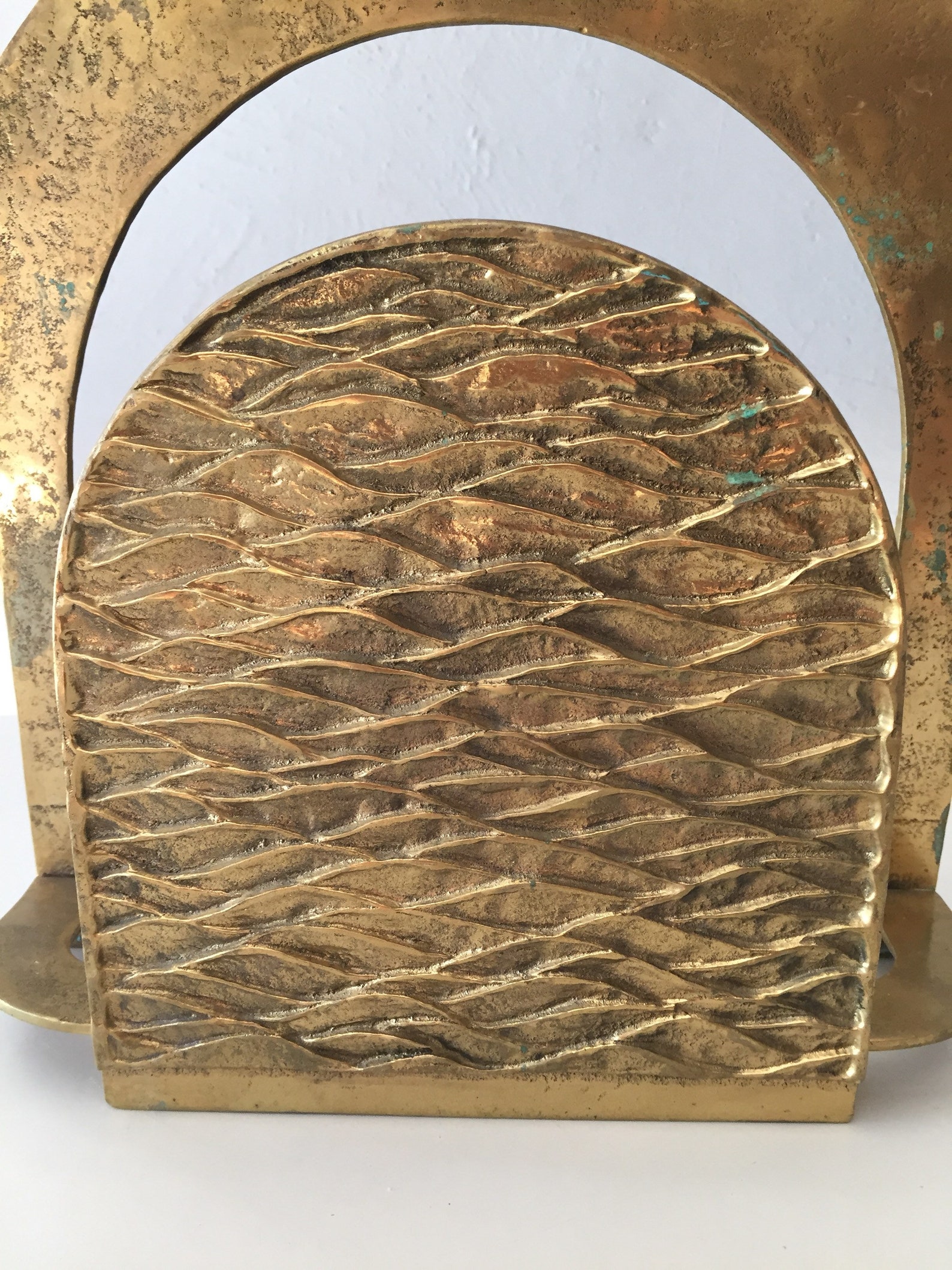 Mid Century Modern Heavy Brass Magazine Holder 1960s Italy - Etsy