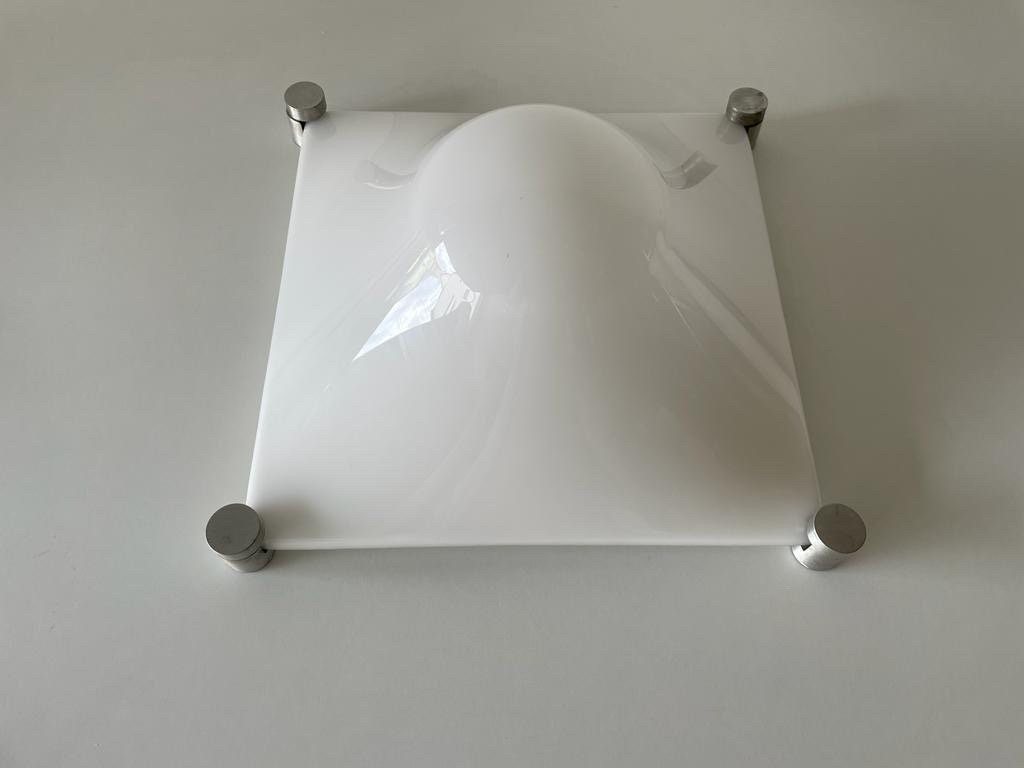 White Plexiglass Bubble Design Small Size Wall or Ceiling Lamp by Elio ...