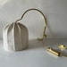 Very Rare Large Arch Shaped Brass Body With Fabric Shade Wall - Etsy