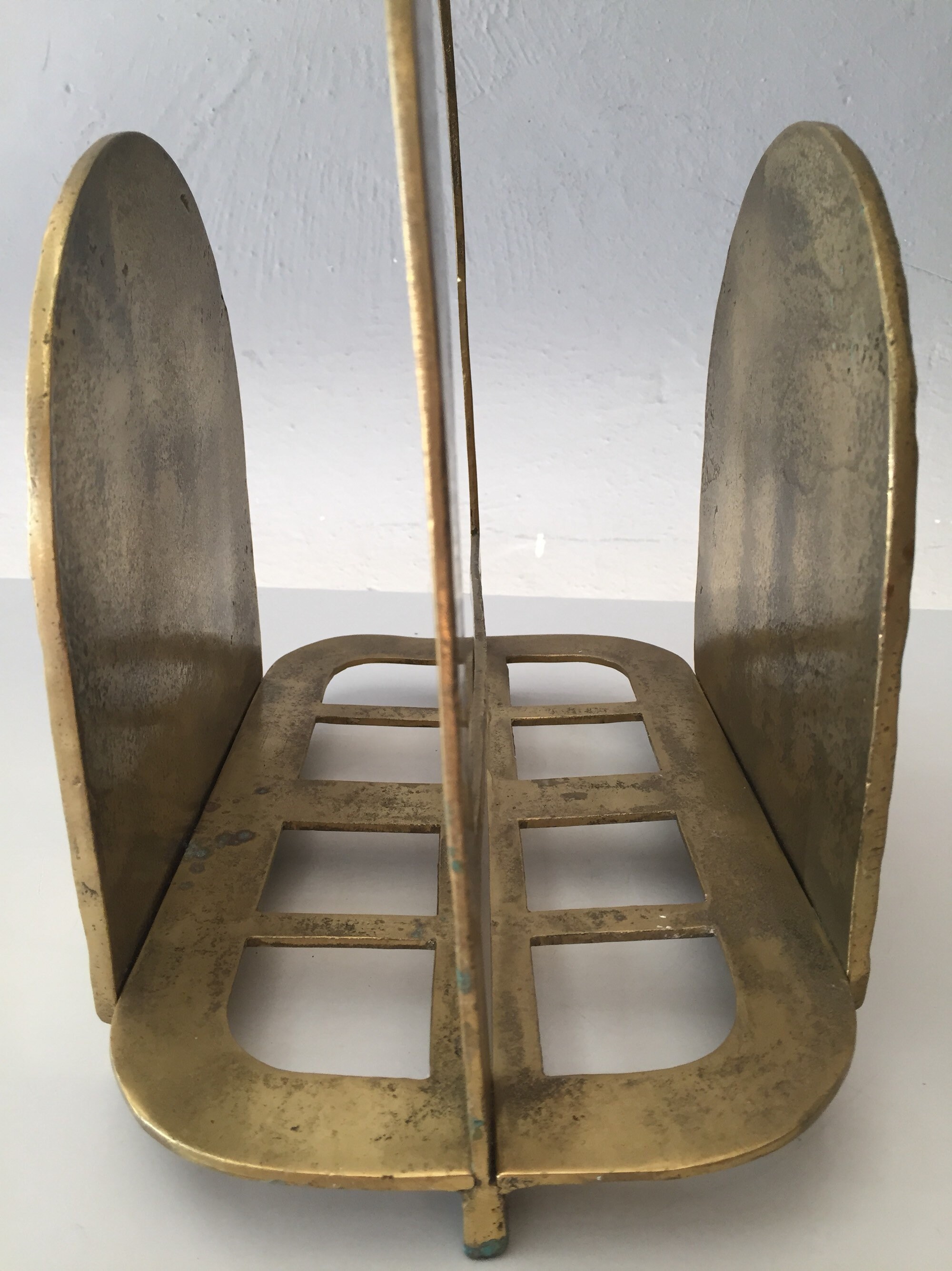 Mid Century Modern Heavy Brass Magazine Holder 1960s Italy - Etsy