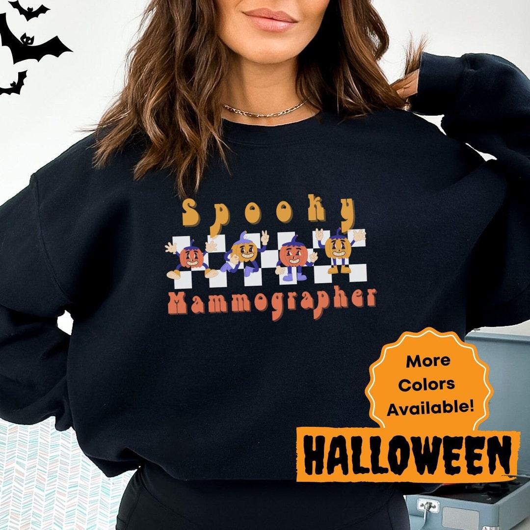 Halloween Mammography Tech, Mammo Tech Gift, Mammo Tech Sweatshirt ...