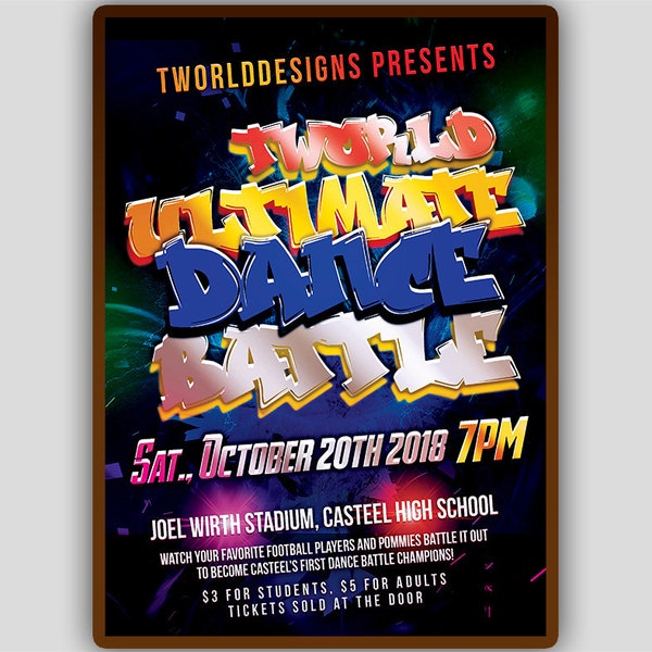 Street Dance Flyer - Etsy