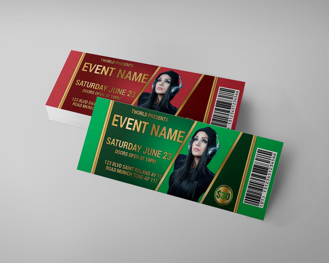 Vip Tickets Invitation Ticket Birthday Ticketcomedy Ticket - Etsy