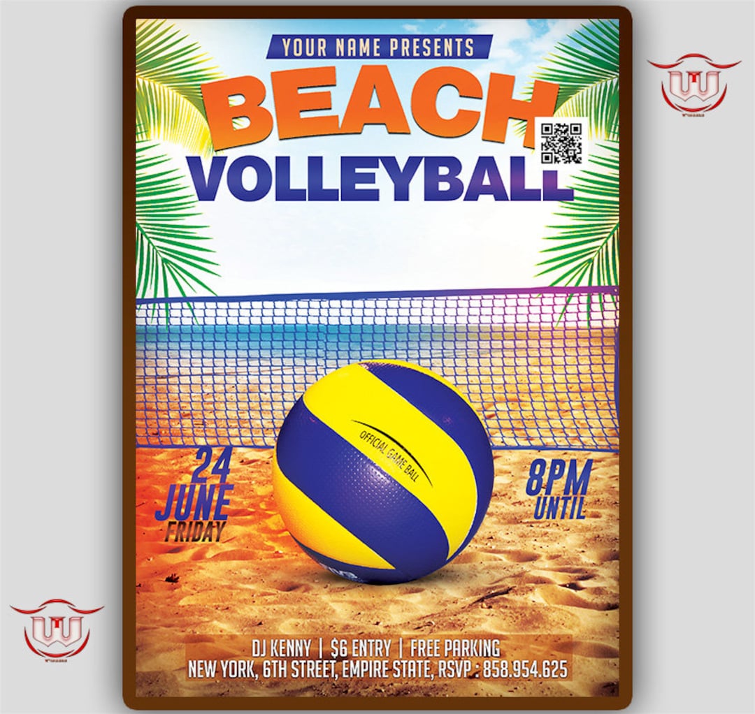 Plantilla De Invitación De Voleibol