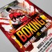 Boxing Birthday Invitation, Boxing Birthday Flyer, Fight Night Flyer ...