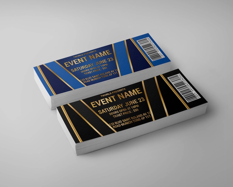 Birthday Party Ticket Invitation Concert Ticket Gala Ticket - Etsy