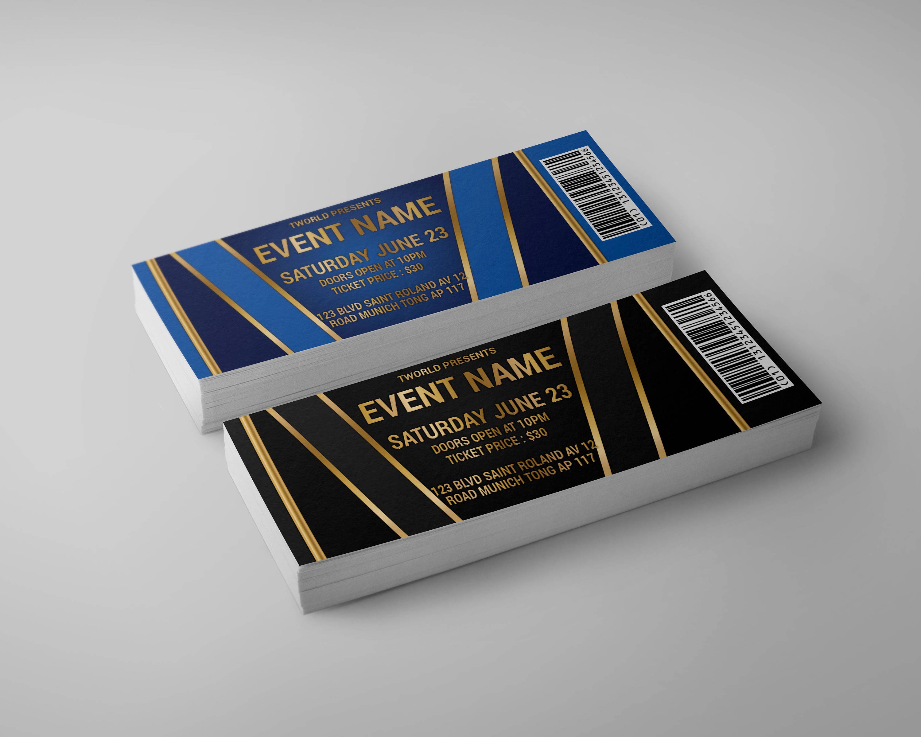 Birthday Party Ticket Invitation Concert Ticket Gala Ticket - Etsy