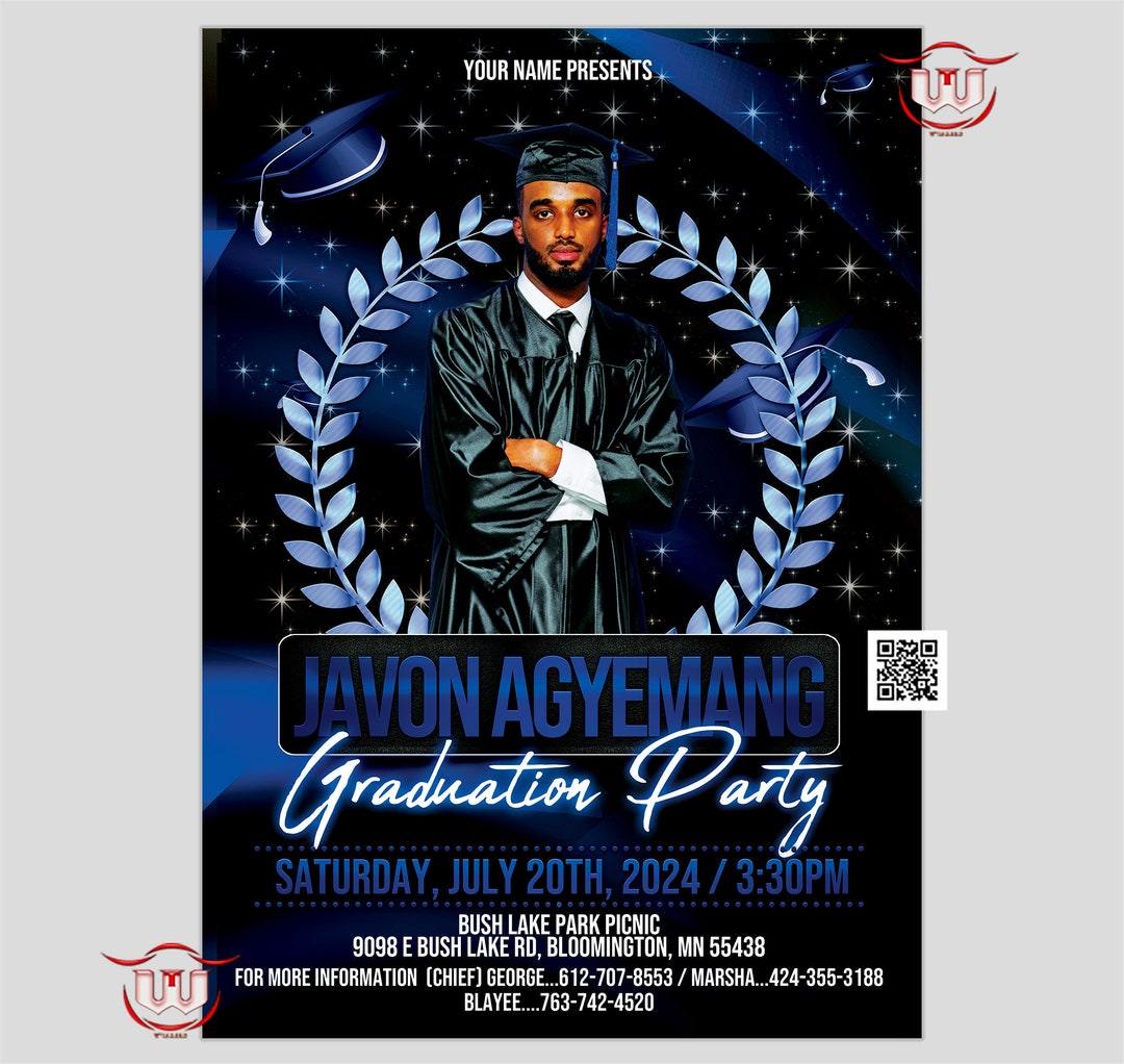 Graduation Celebration Flyer, Graduation Party Flyer, Grads Flyer, Prom ...