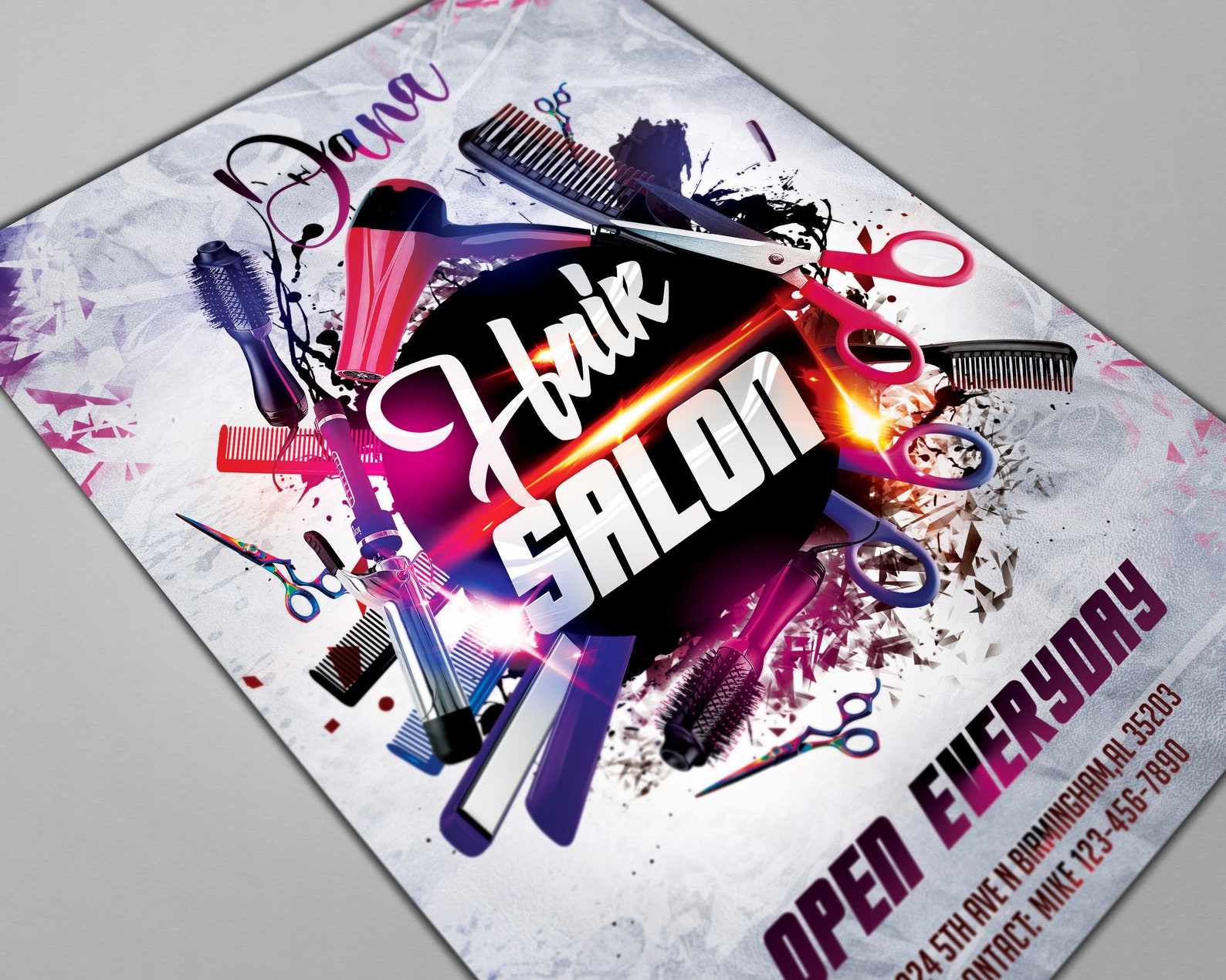 Kapsalon flyer kapper flyer grote kapsalon opening kapper - Etsy Nederland