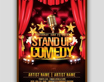 Stand up Comedy Invitation Template - Etsy