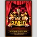 Stand up Comedy Invitation, Comedy Show Flyer, Comedy Night Flyer ...
