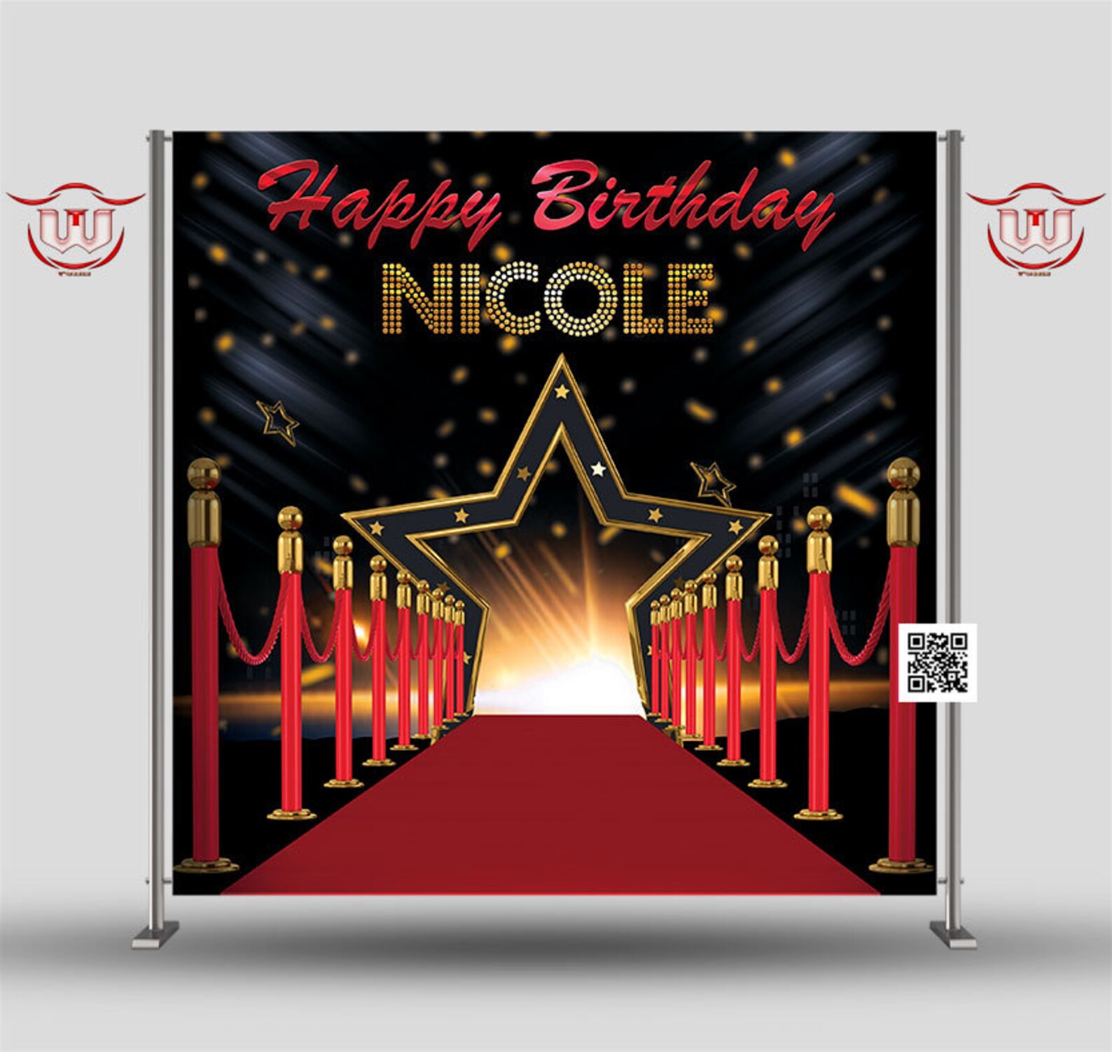 Sweet 16 Red Carpet Party Backdrop Hollywood Backdrop Movie - Etsy