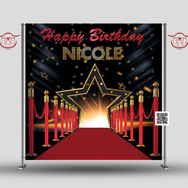 Red Carpet Backdrop - Etsy