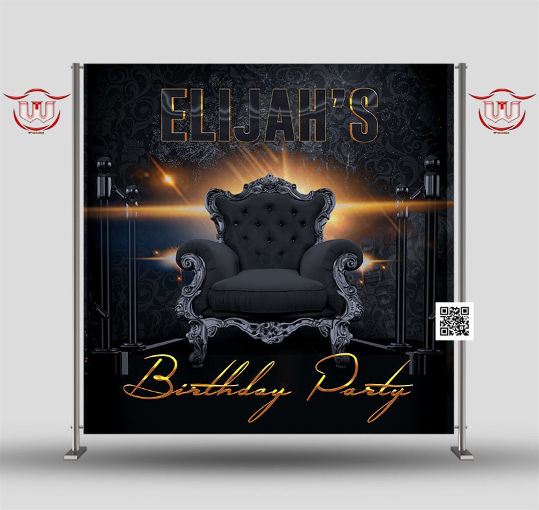 VIP Birthday Backdrop, VIP Party Backdrop, VIP Banner, Star Backdrops ...