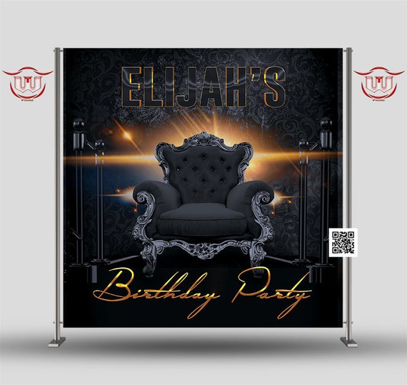 VIP Birthday Backdrop VIP Party Backdrop VIP Banner Star - Etsy