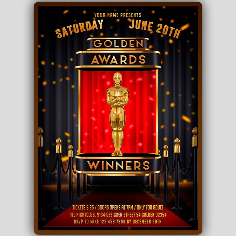 Oscar Invitation - Etsy