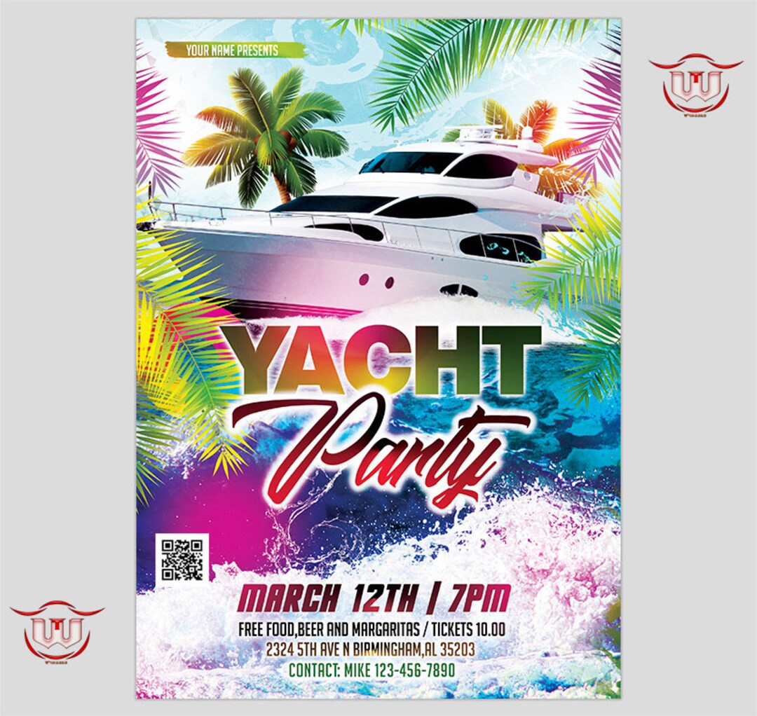 Yacht Party Flyer