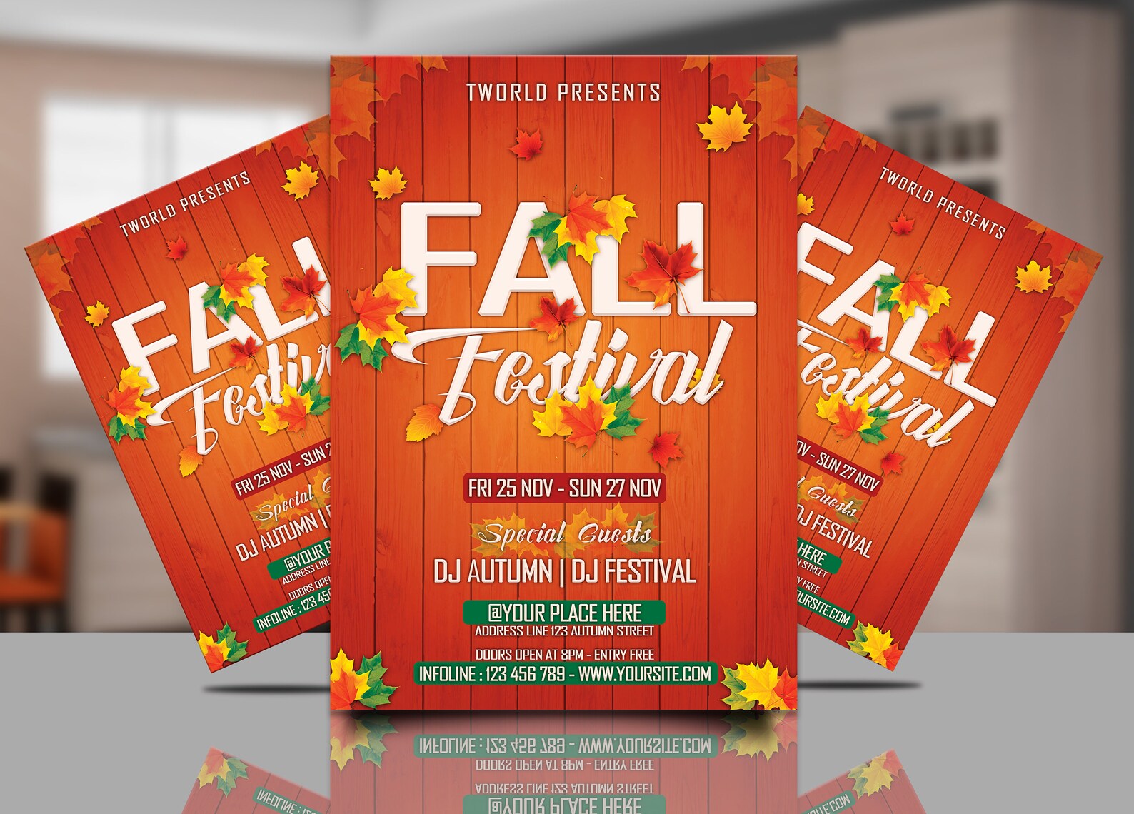 Fall Invitation Autumn Party Invitation Fall Flyer Design - Etsy