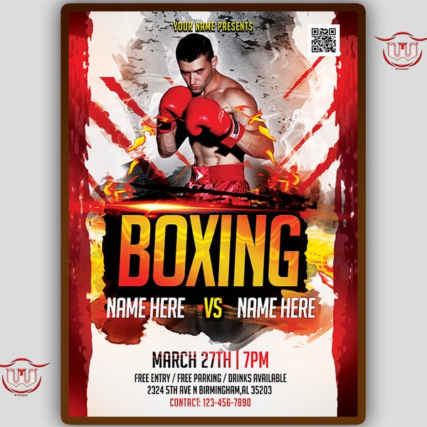 Fight Night Invitations - Etsy