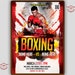 Boxing Birthday Invitation, Boxing Birthday Flyer, Fight Night Flyer ...