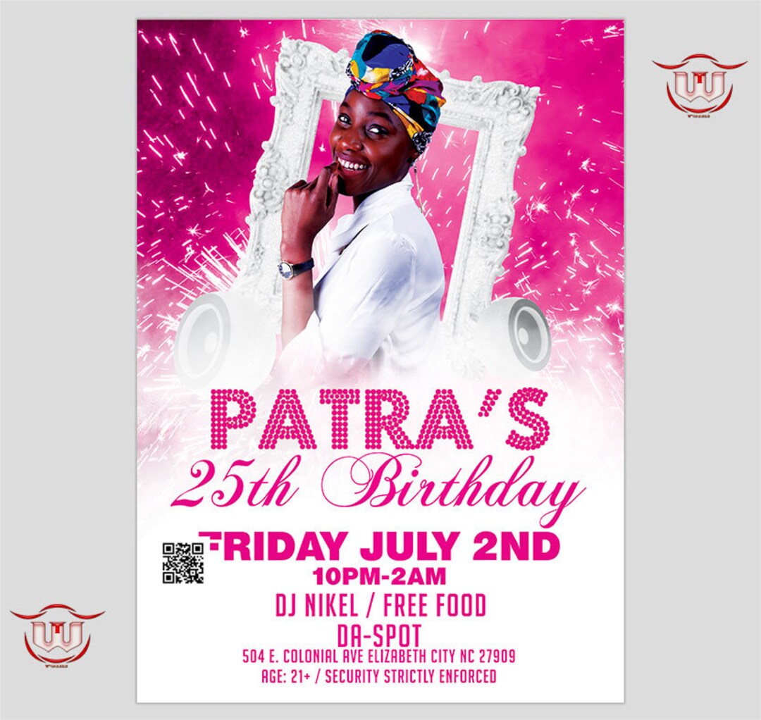 All White Party Flyer Designs