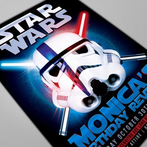 Star Wars Invitation, Star Wars Birthday Invitation, Star Wars Party ...