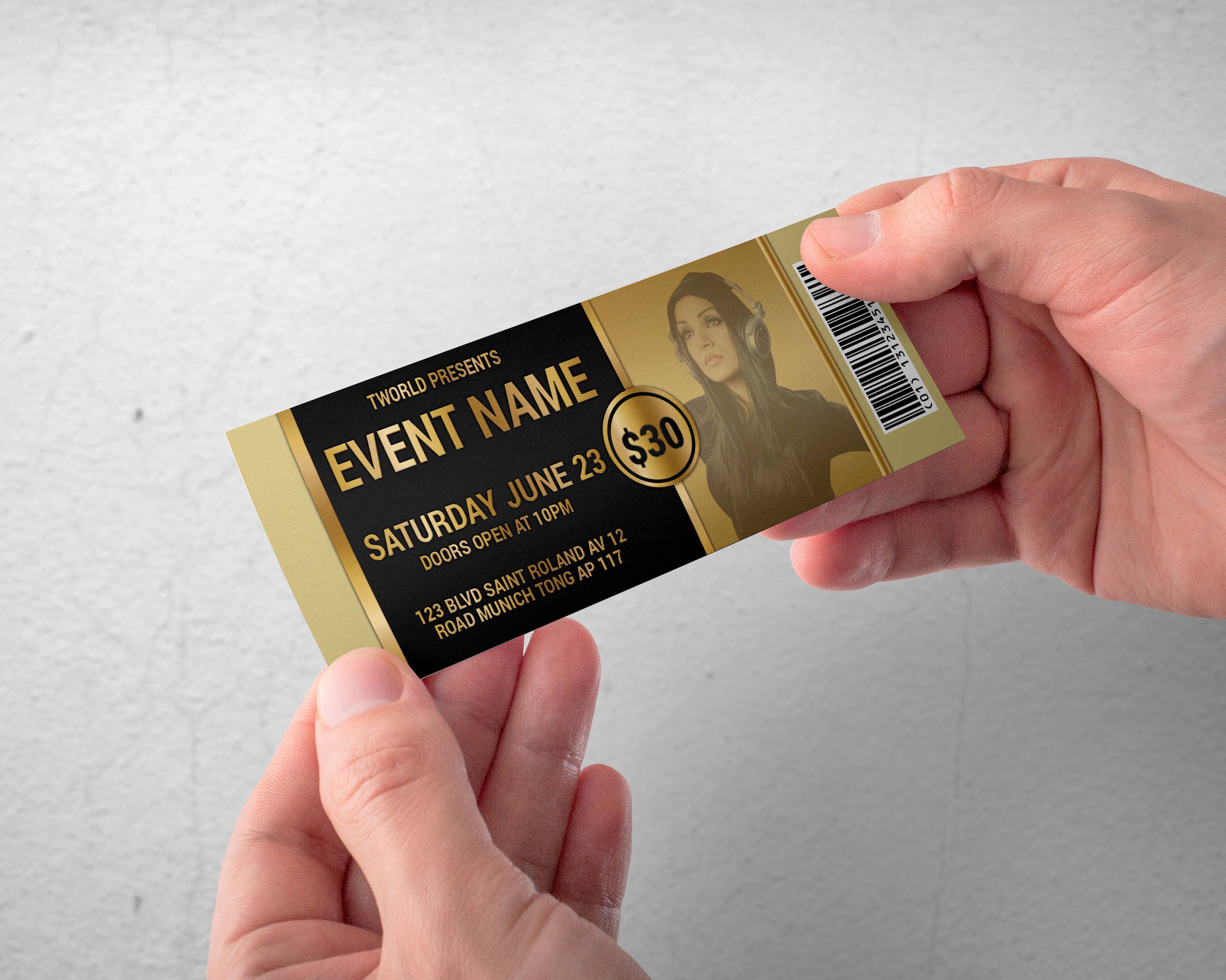 Tickets Design Concert Ticket Birthday Ticket Party Ticket - Etsy