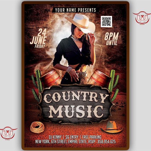 Cowboy Boots Party Flyer - Etsy