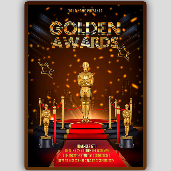 Oscar Party Invitation and the Oscar Goes to Oscars Invitation Academy ...