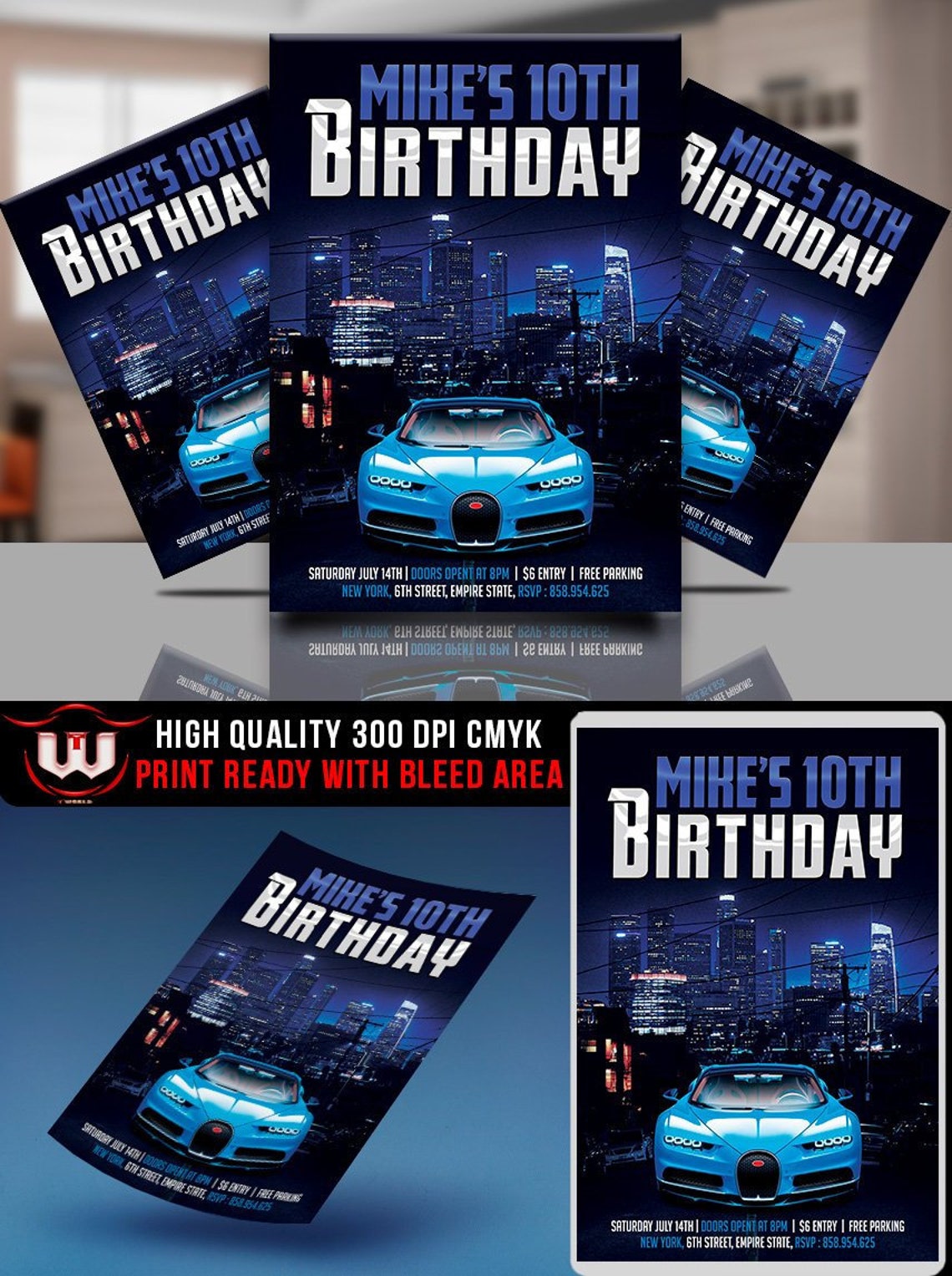Car Invitation Car Racing Invitation Auto Racing Birthday - Etsy