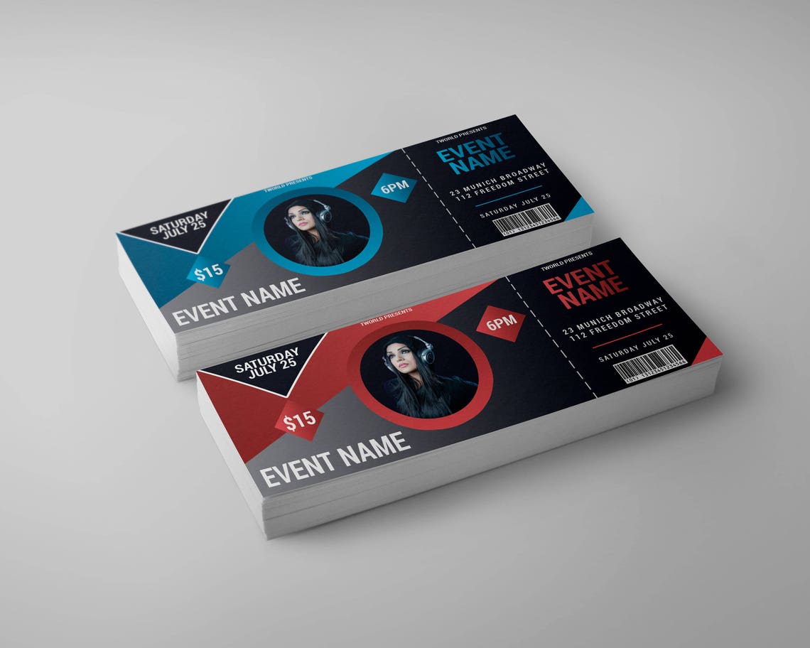 Night Ticket Design Dance Ticket Party Ticket Invitation | Etsy