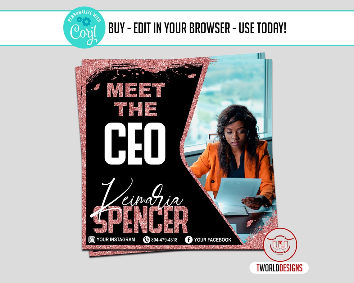 Editable Meet the Instructor Flyer Meet the Author Flyer | Etsy