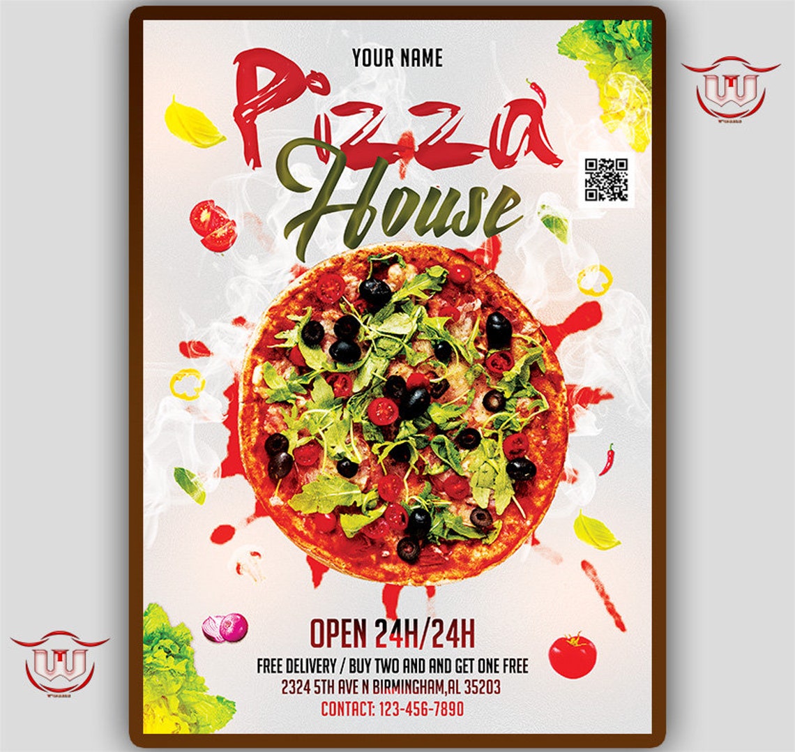 Pizza Menu Flyer Pizza Restaurant Flyer Pizza Party - Etsy