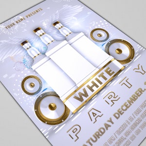 All White Party Invitation, White Birthday Party, White Party ...