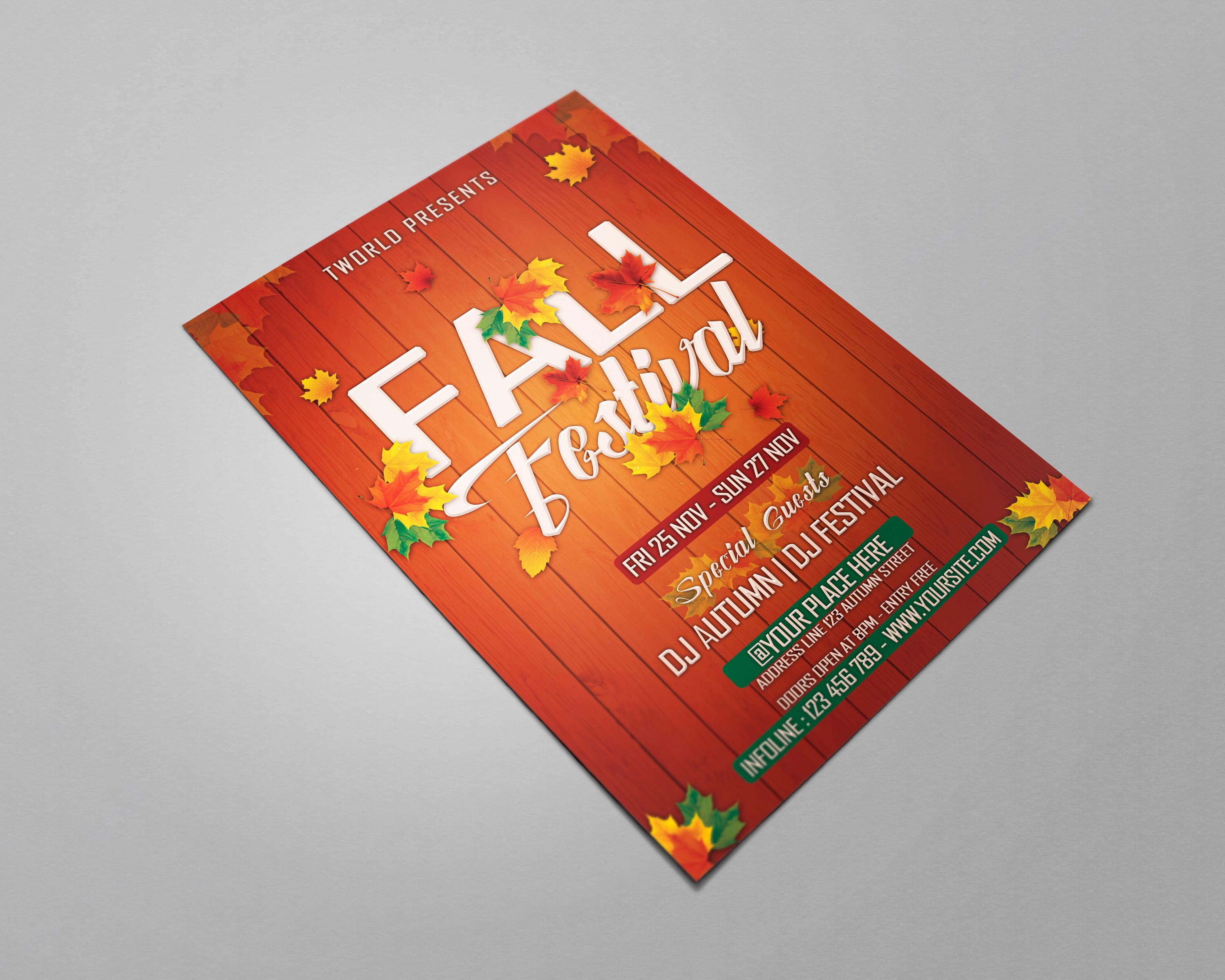 Fall Invitation Autumn Party Invitation Fall Flyer Design - Etsy