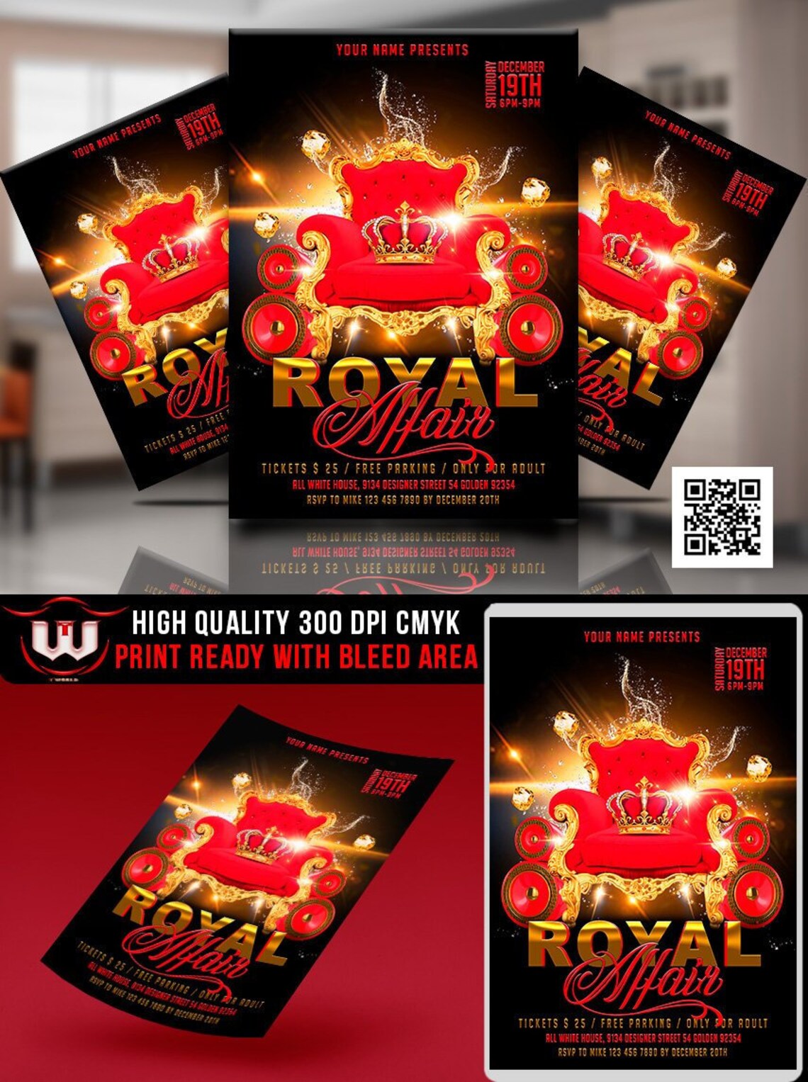 Royal Birthday Party Invitation King Birthday Invite Royal - Etsy